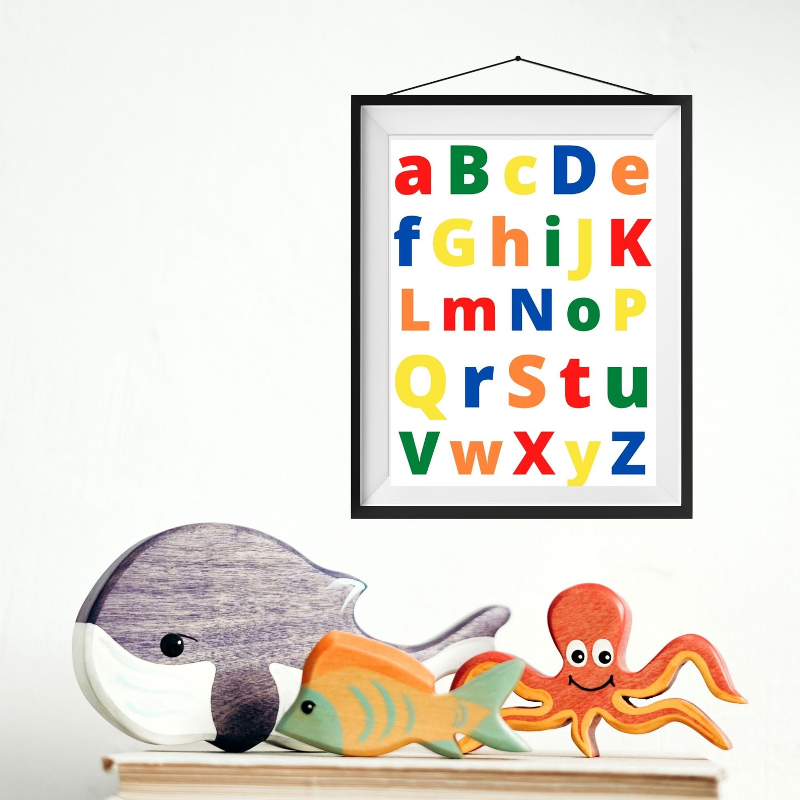 ABC Collage Poster Alphabet Art Kids Room Nursery Art - Etsy