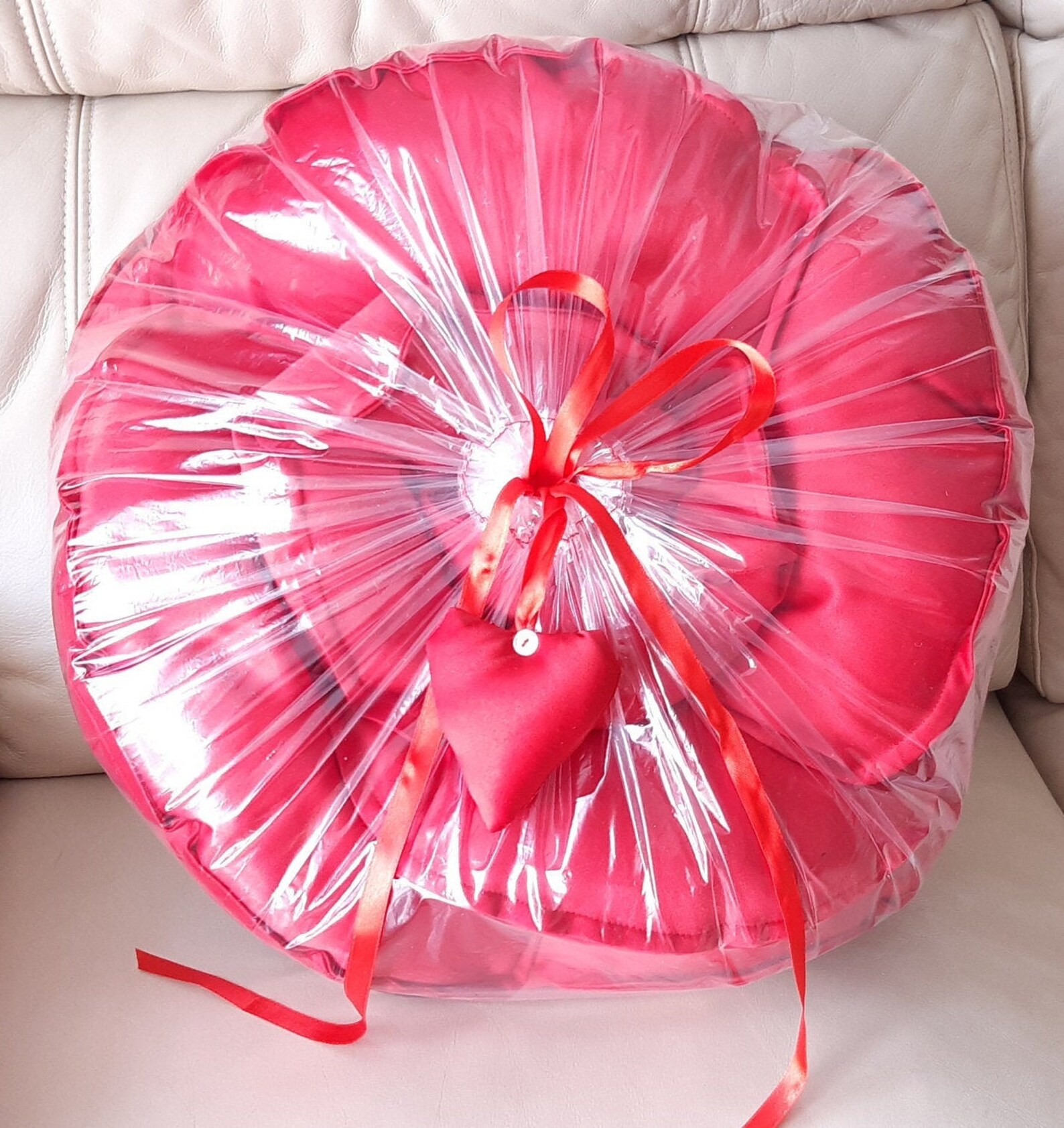 Fire Red Colour Cushion Luxury Pillow Unique Flower Shaped - Etsy