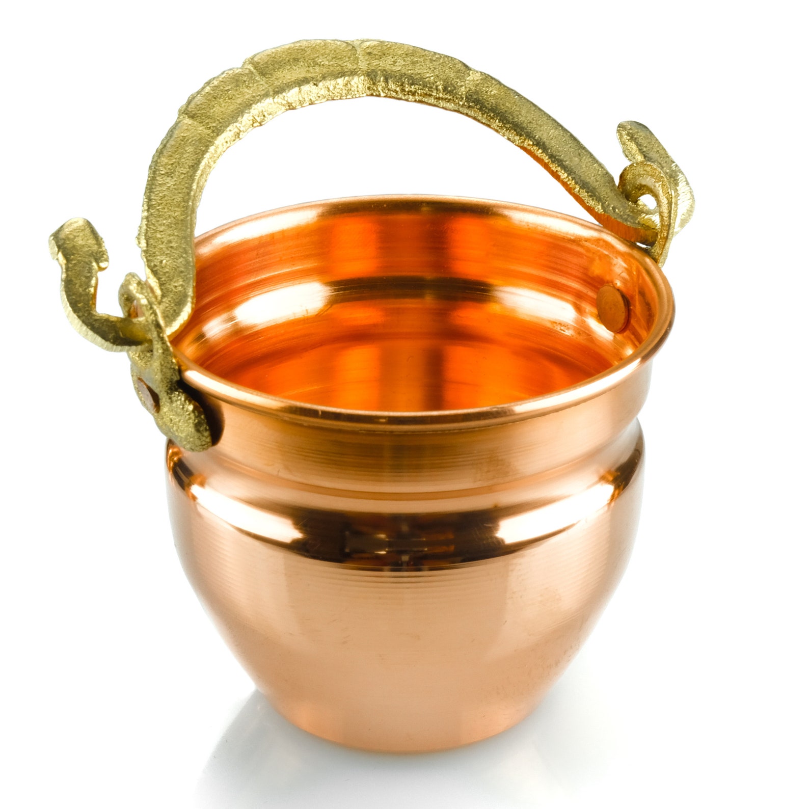 Miniature Kitchen Bucket. Hang on Christmas Tree. Handmade From Solid ...