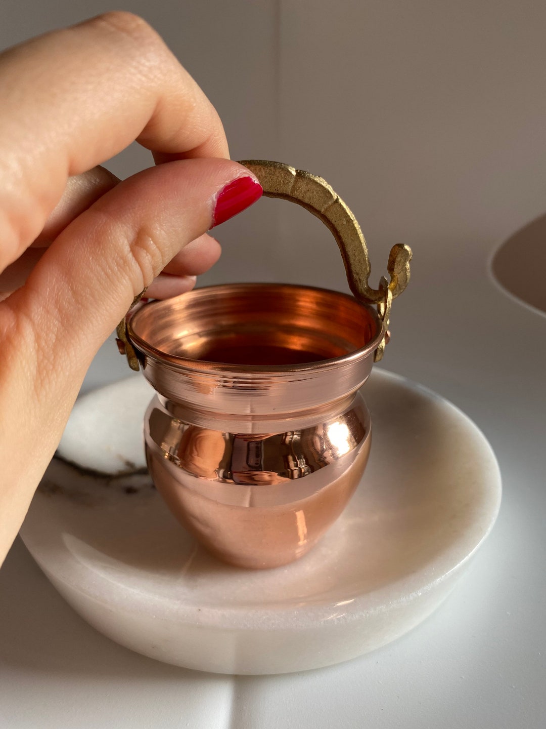 Copper Hanging Plant Pots, Outdoor Patio Planter Ideas From Handcrafted ...