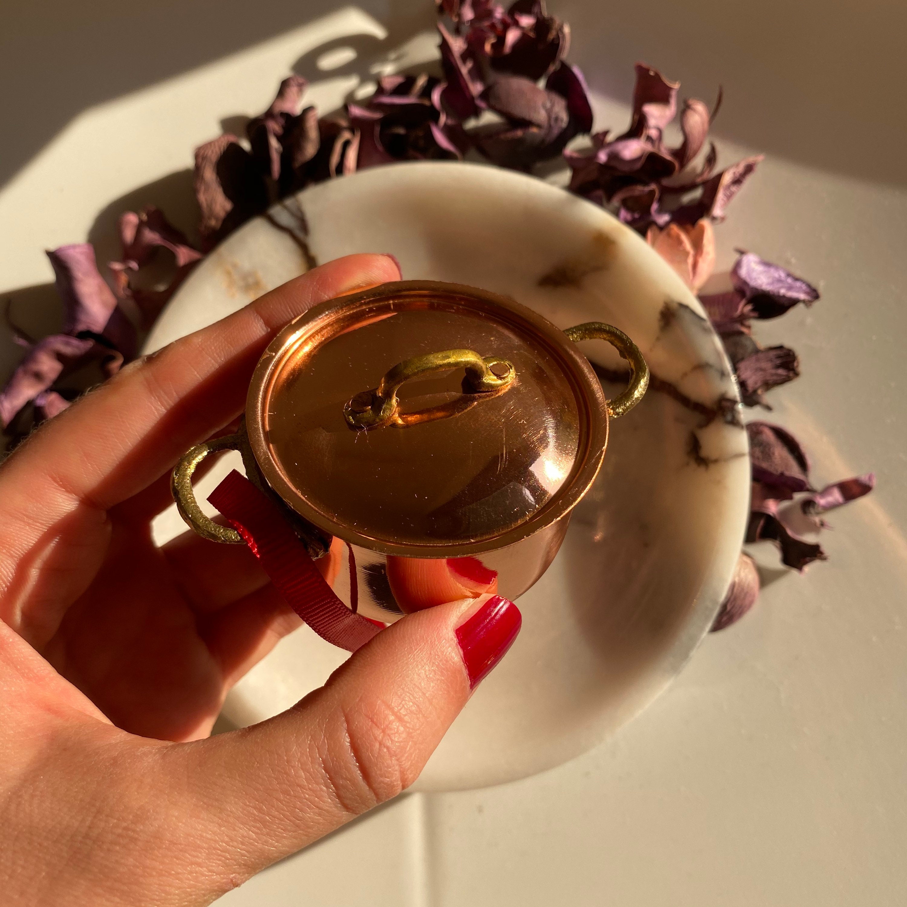 Miniature Cooking Copper Pot Handmade Little Pot Stock Pot - Etsy Polska