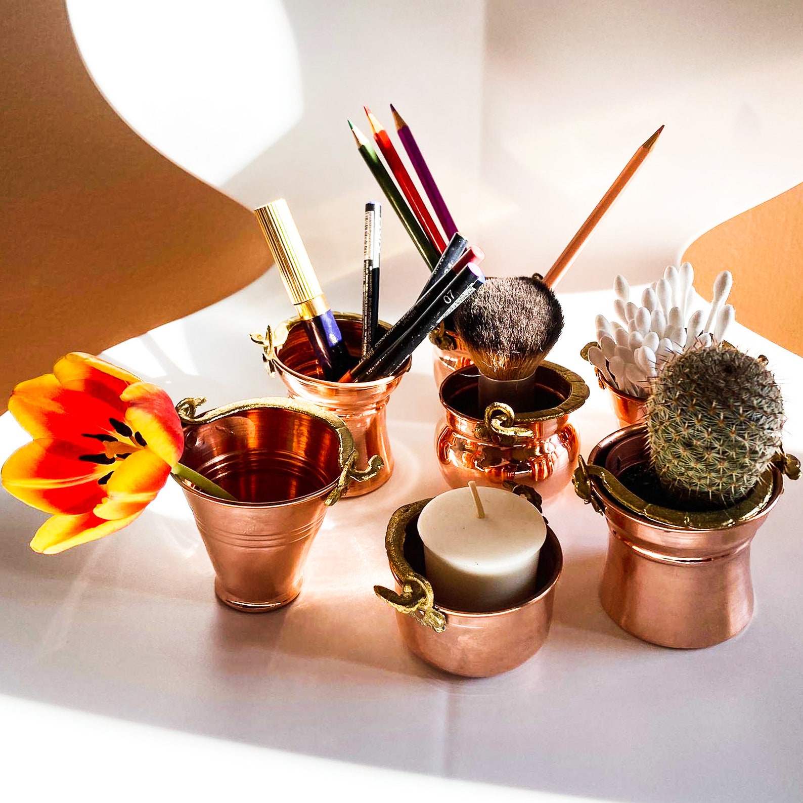 Mini Succulents Copper Plant Pot, Hanging Plant Pots Copper. Handmade ...
