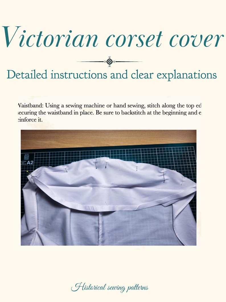 Victorian Corset Cover | EU 32-46 | PDF Sewing Pattern | Instant ...