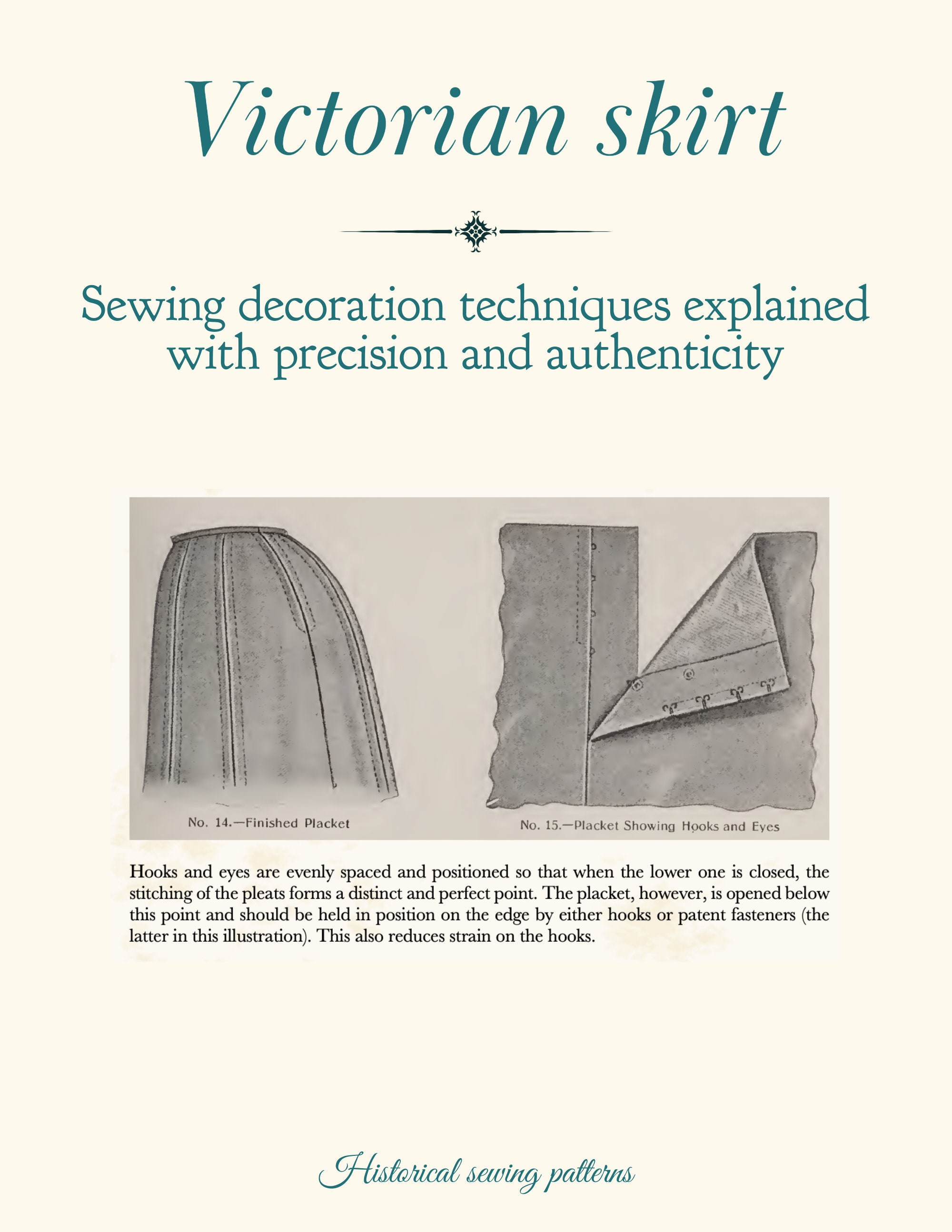 Victorian Skirt Pattern: Print at Home PDF A4 and US Letter Sizes Xs Xxxl Sizes 2 20 Detailed ...