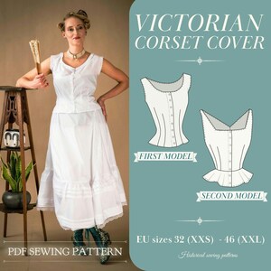Victorian Corset Cover | EU 32-46 | PDF Sewing Pattern | Instant ...