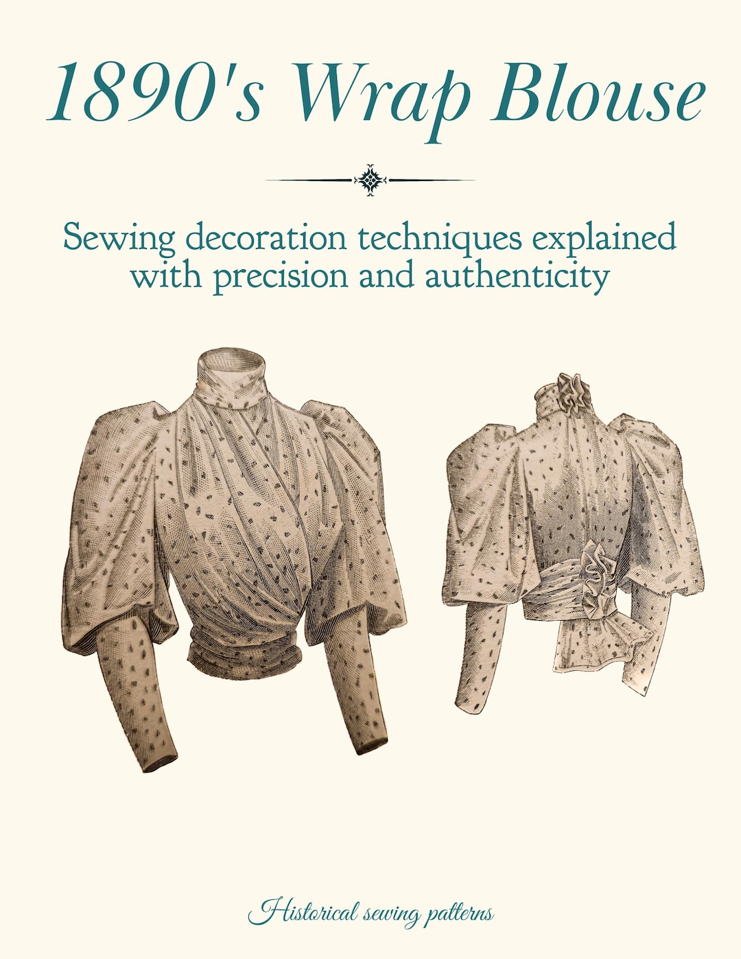 Victorian Wrap Blouse Sewing Pattern Pdf: Sizes Xxs-xxl (eu 32-44, Us 0 ...