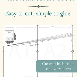 Victorian Corset Cover EU 32-46 PDF Sewing Pattern Instant Download A4 ...