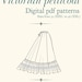 Victorian Petticoat Underskirt Sewing Pattern Pdf: Sizes Xxs-xxl (eu 32 ...