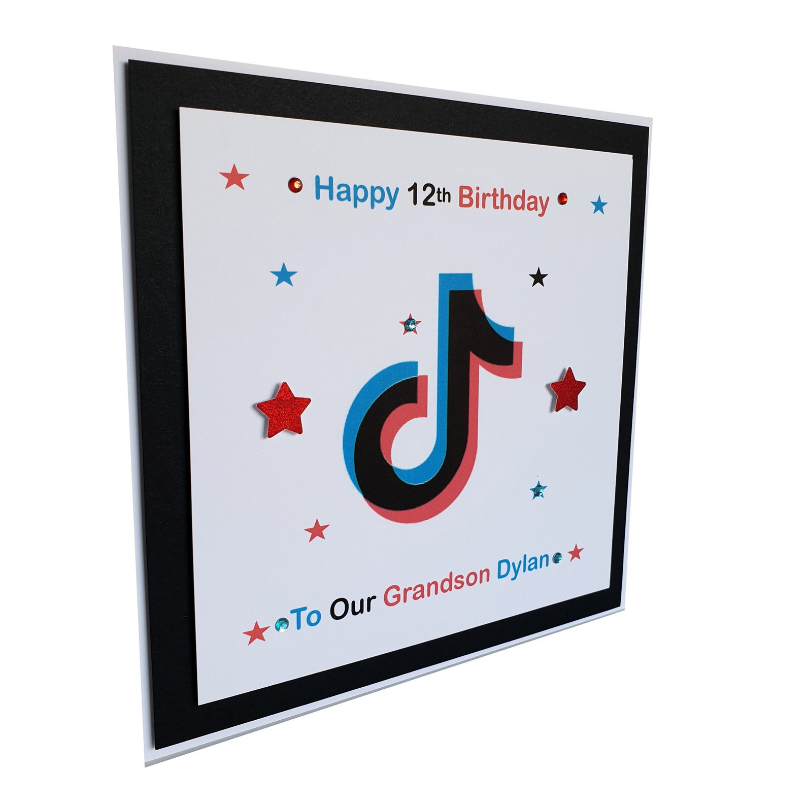 Personalised Tik Tok BIRTHDAY CARD Name Age Social Media - Etsy UK