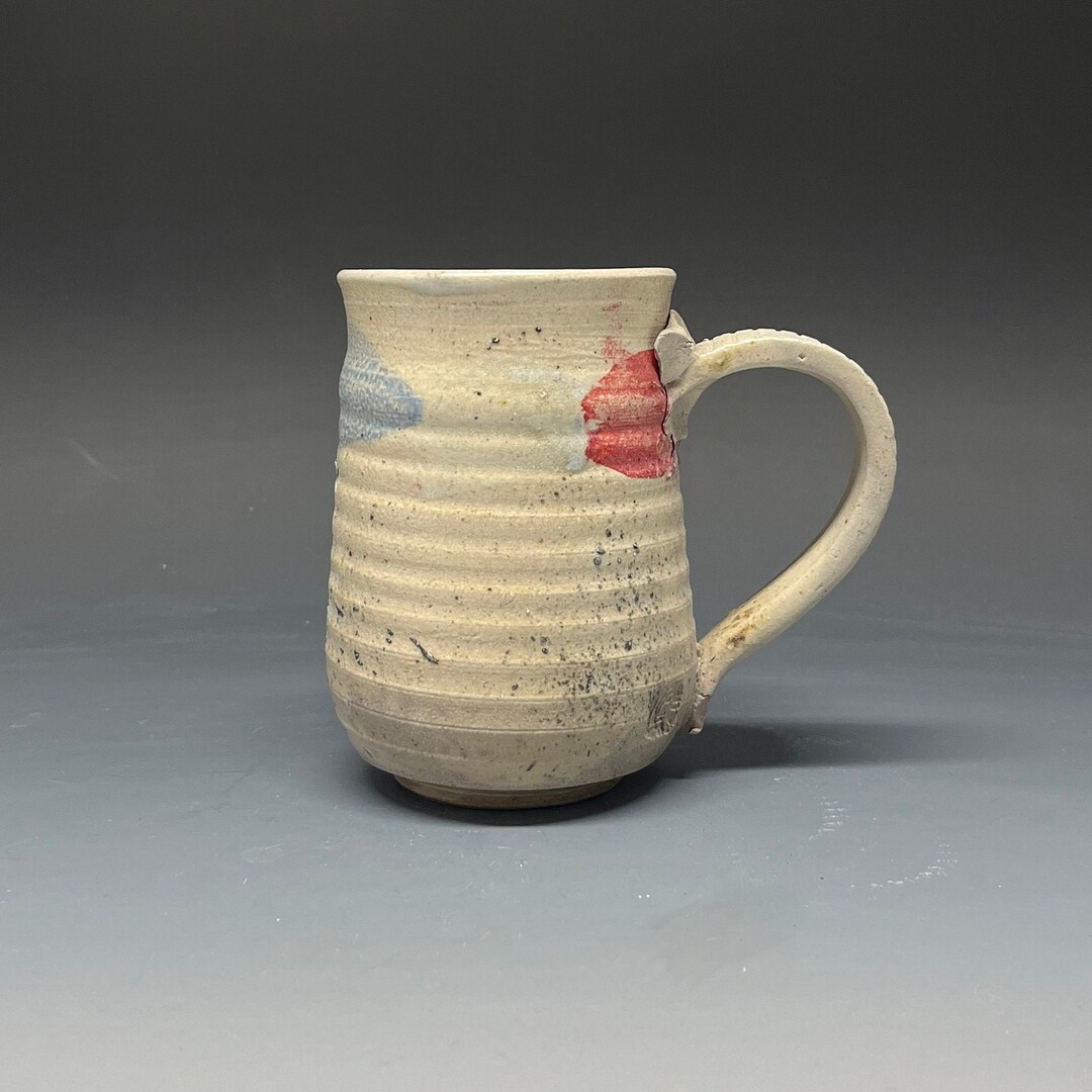 Wood Fired Stoneware Coffee Mug With Terre Haute Action Track Speedway ...