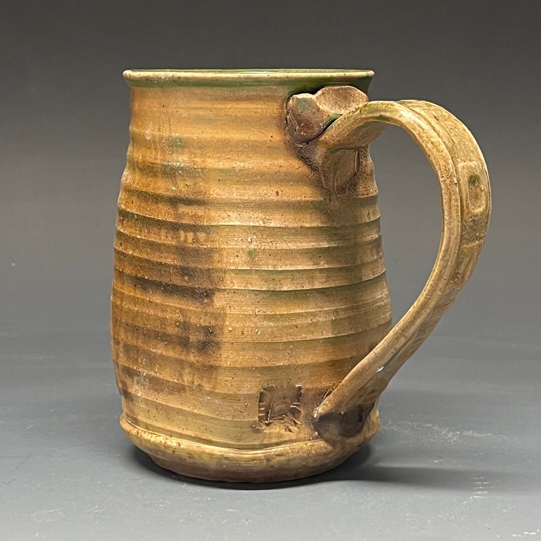Wood Fired Salt Glazed Stoneware Mug With Florida Impressed Handle and ...
