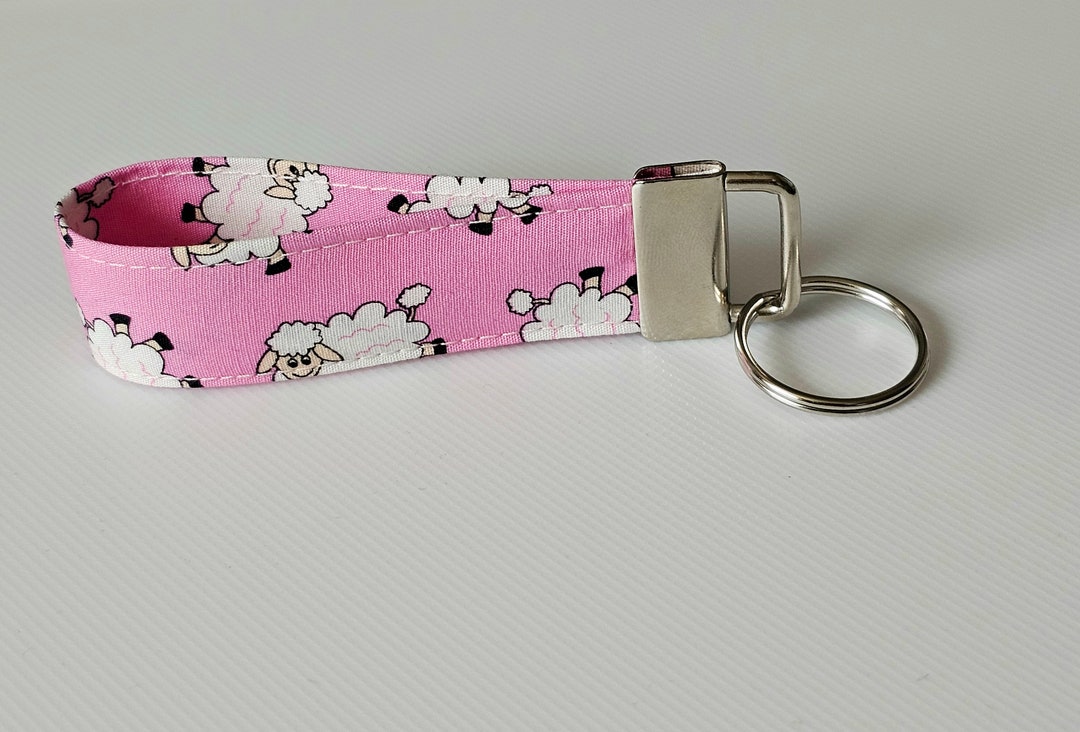Pink Colour Fabric Keyrings, Birthday Gifts, Gift for Friend, Christmas ...