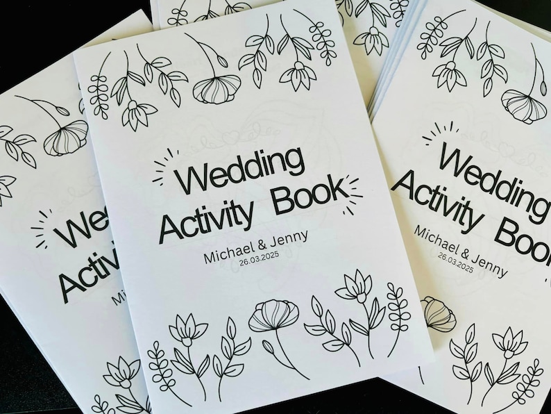 Wedding Activity Book Template PDF File - Etsy