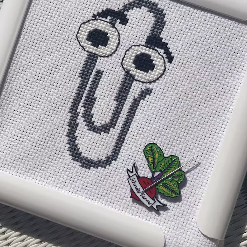 Clippy Cross Stitch Pattern (instant Download PDF) - Etsy