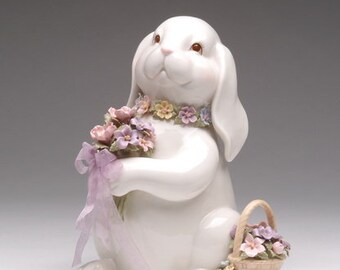 Porcelain White Rabbit | Etsy