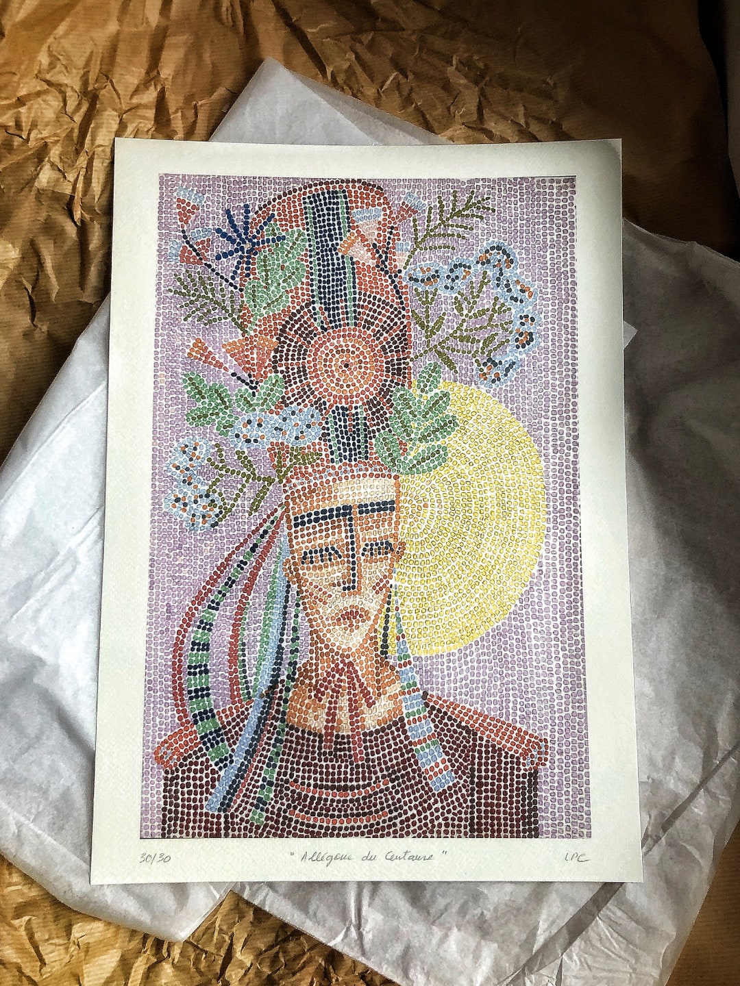 Allegory of the Centaur, Reproduction A3 of Original Made With Alcohol ...