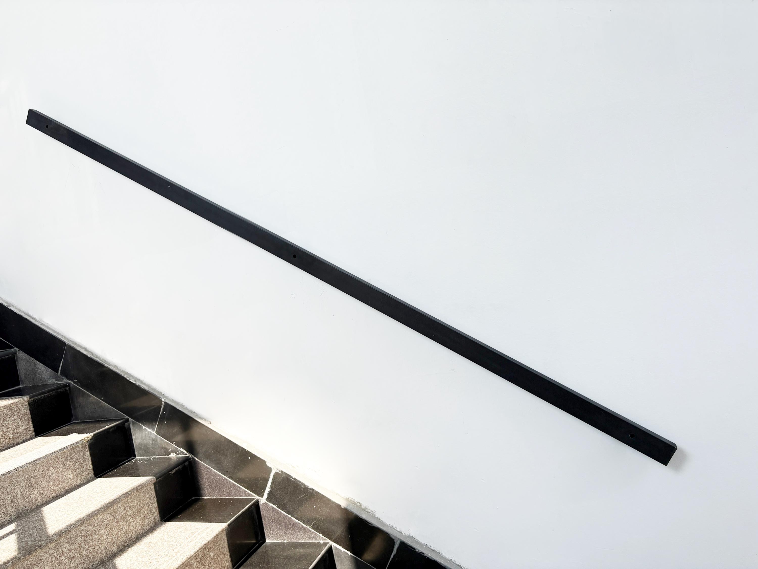 Black Metal Stair Handrails, Wall Handrails, Square Handrails, Porch ...