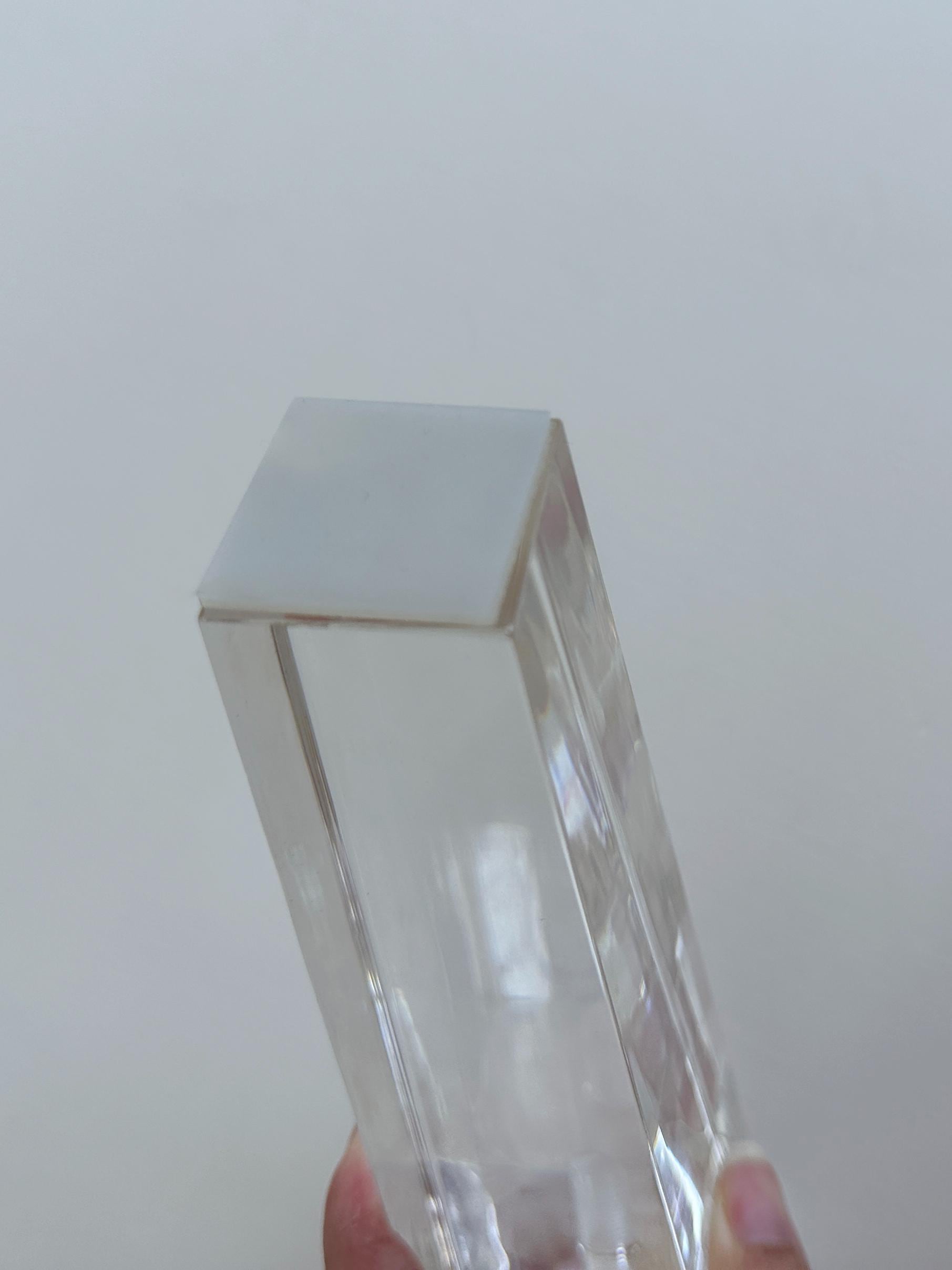 1 Rectangular Angled Acrylic Furniture Foot, High Quality Clear Acrylic ...