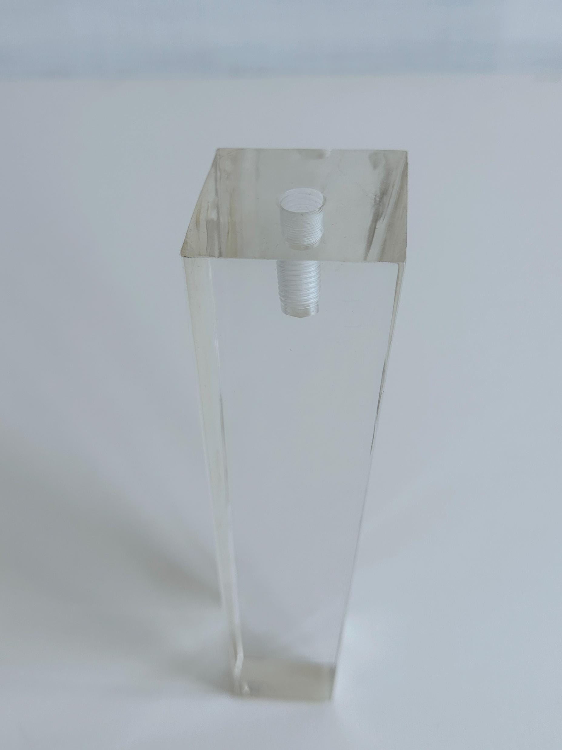 1 Rectangular Angled Acrylic Furniture Foot, High Quality Clear Acrylic ...