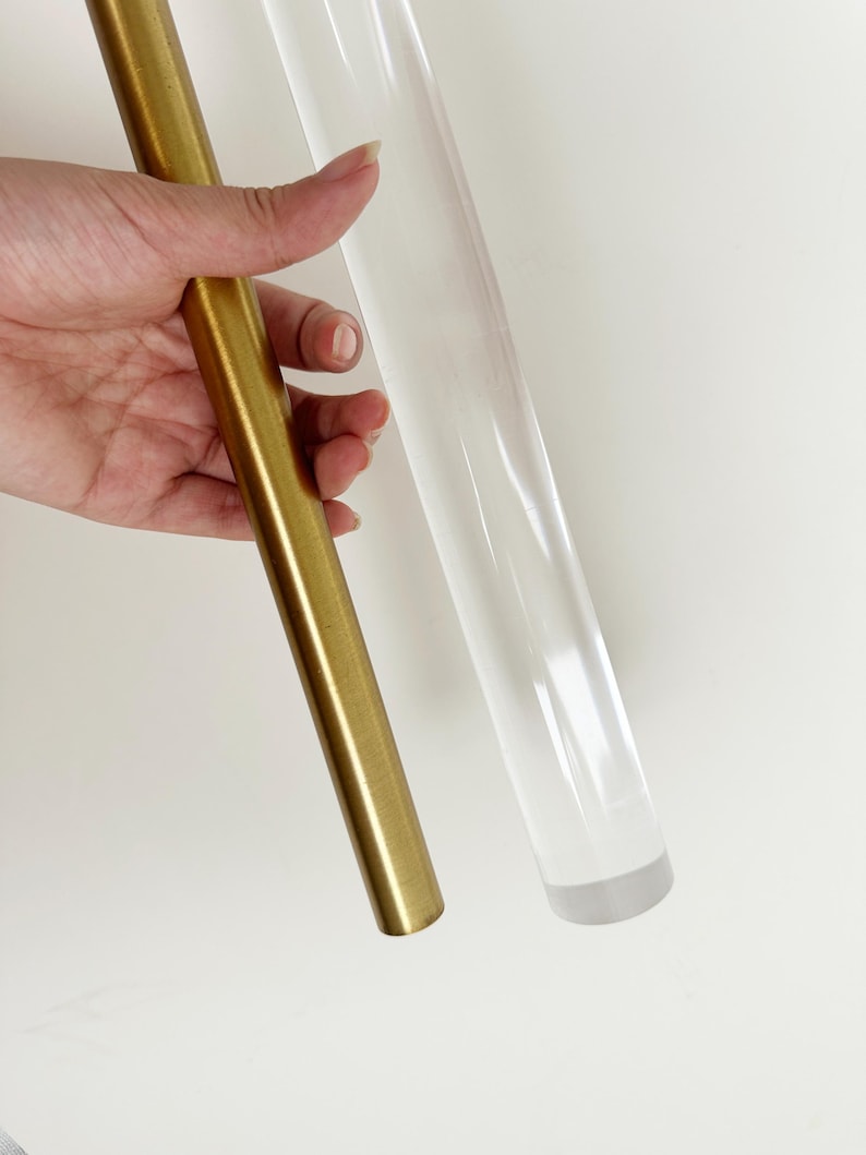 Transparent Plexiglass Double Bracket Curtain Rods, Curtain Rods to ...