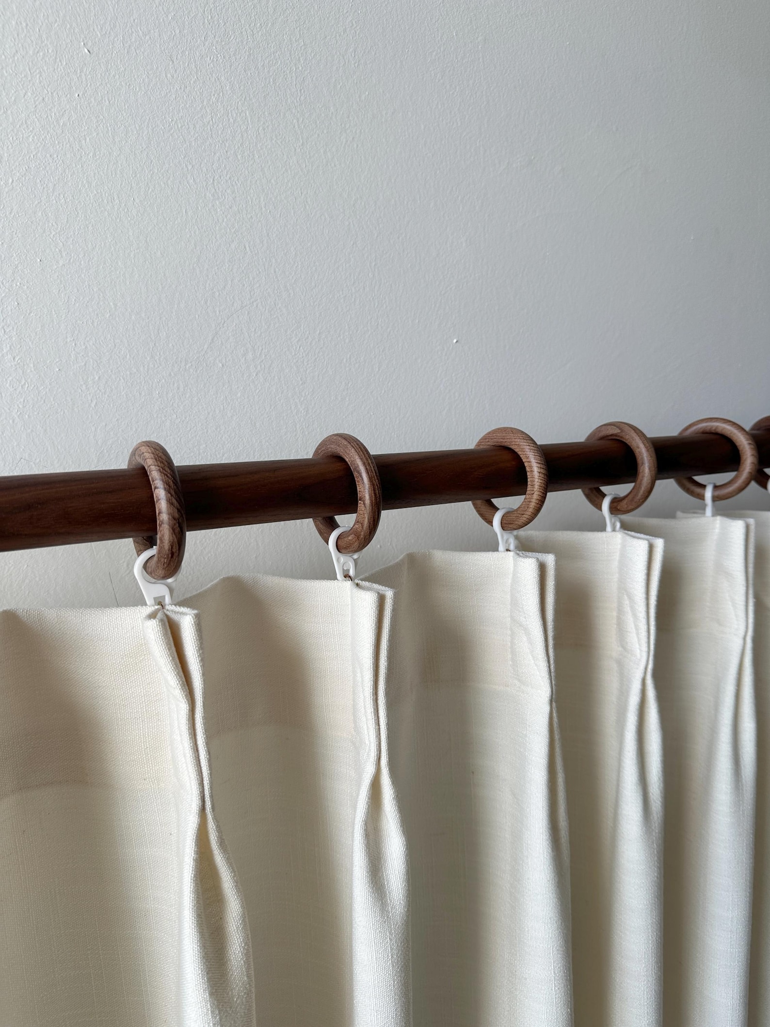 Brown Wooden Curtain Rods,custom Wooden Curtain Rods,unique Round ...
