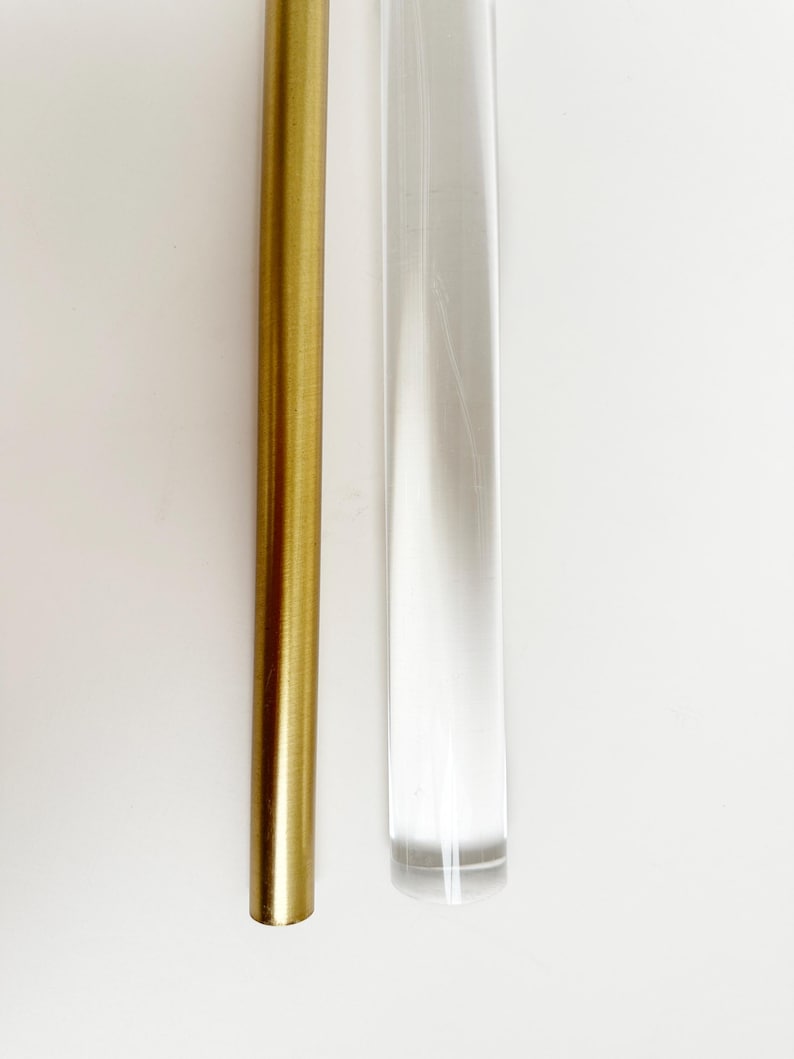 Transparent Plexiglass Double Bracket Curtain Rods, Curtain Rods to ...