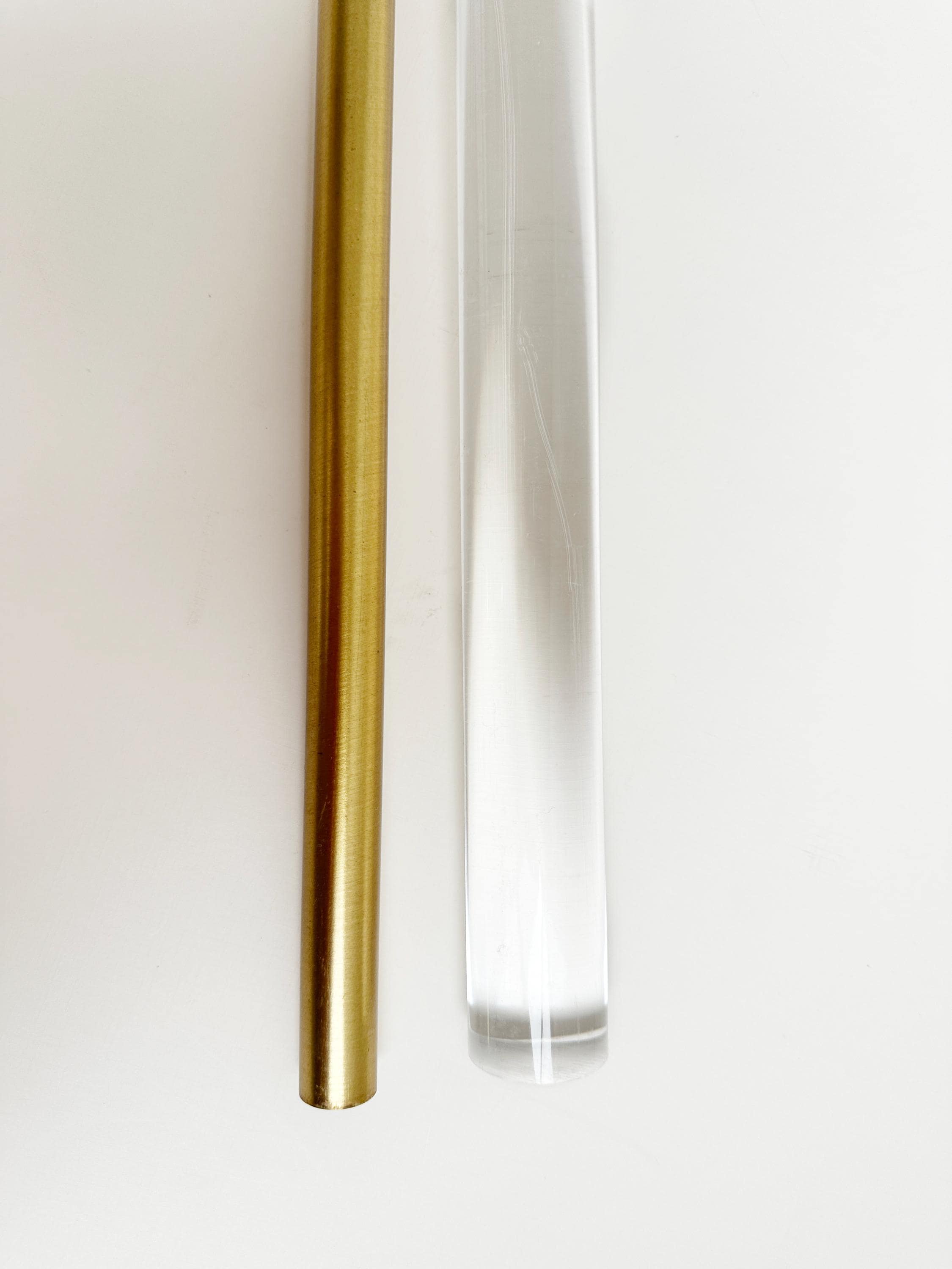 Transparent Plexiglass Double Bracket Curtain Rods, Curtain Rods to ...