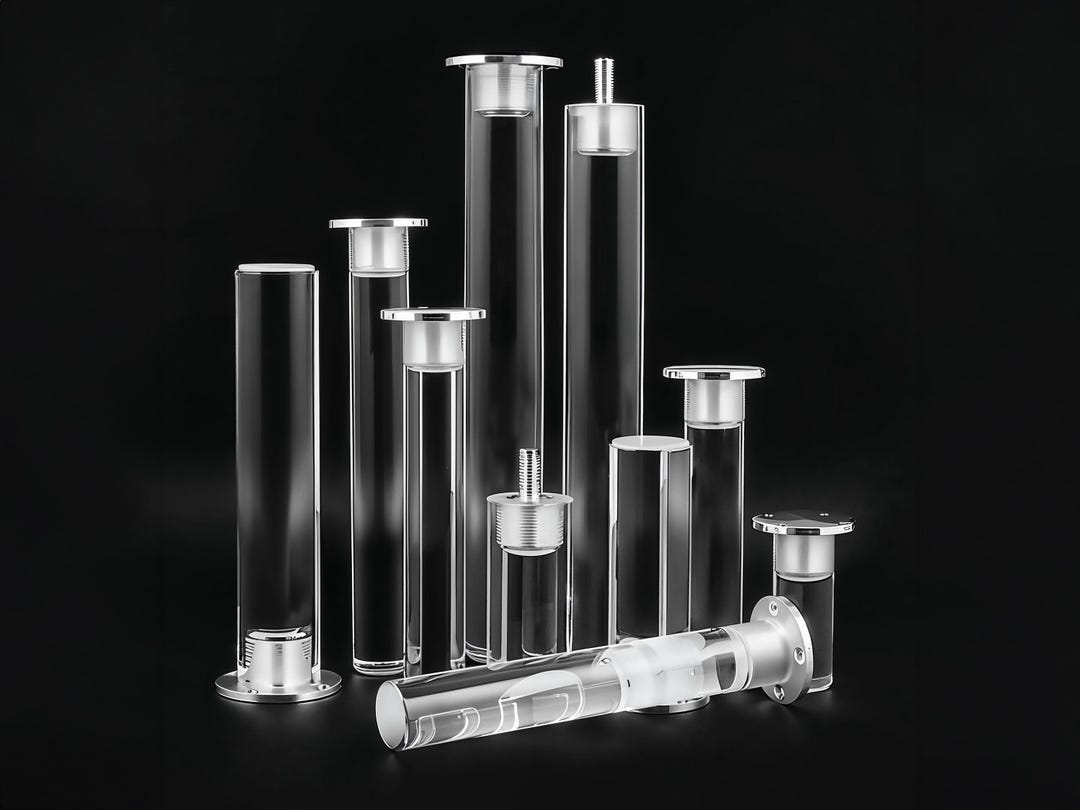 Round Acrylic Furniture Feet, High Quality Acrylic Mid Century ...