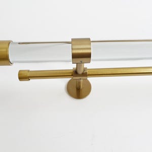 Transparent Plexiglass Double Bracket Curtain Rods, Curtain Rods to ...
