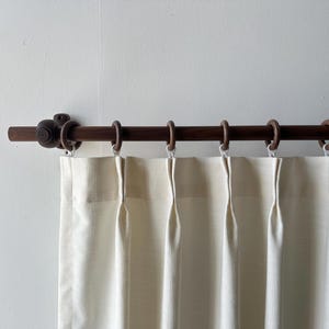 Brown Wooden Curtain Rods,custom Wooden Curtain Rods,unique Round ...