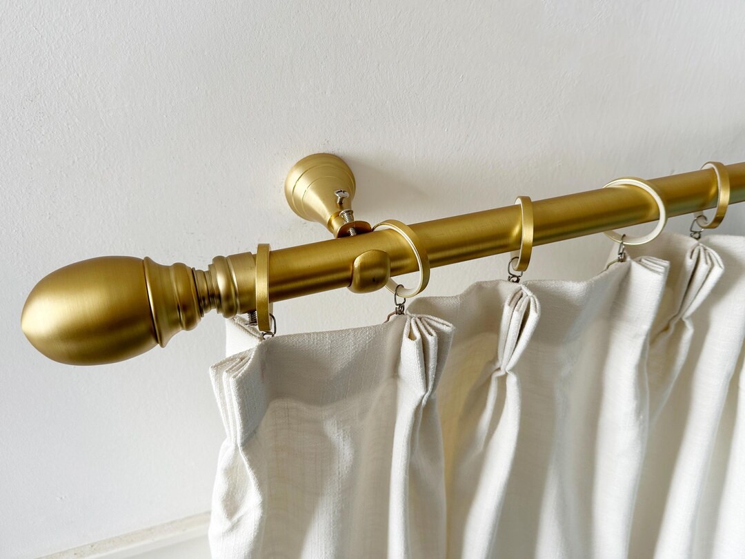 28mm Diameter Gold Curtain Pole, Metal Curtain Pole, Various Decorative ...