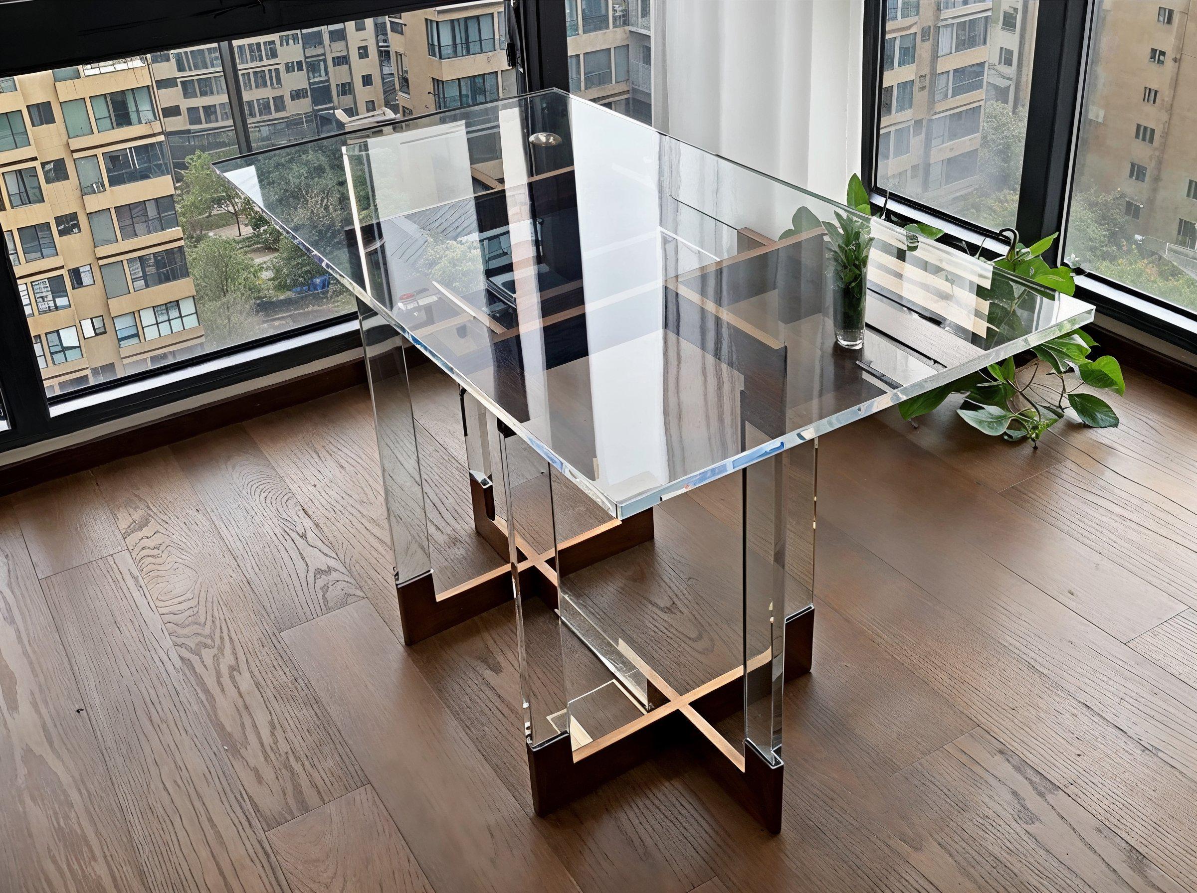 Acrylic Clear Shelf, Metal Floor Standing Decorative Shelf, Bedroom ...
