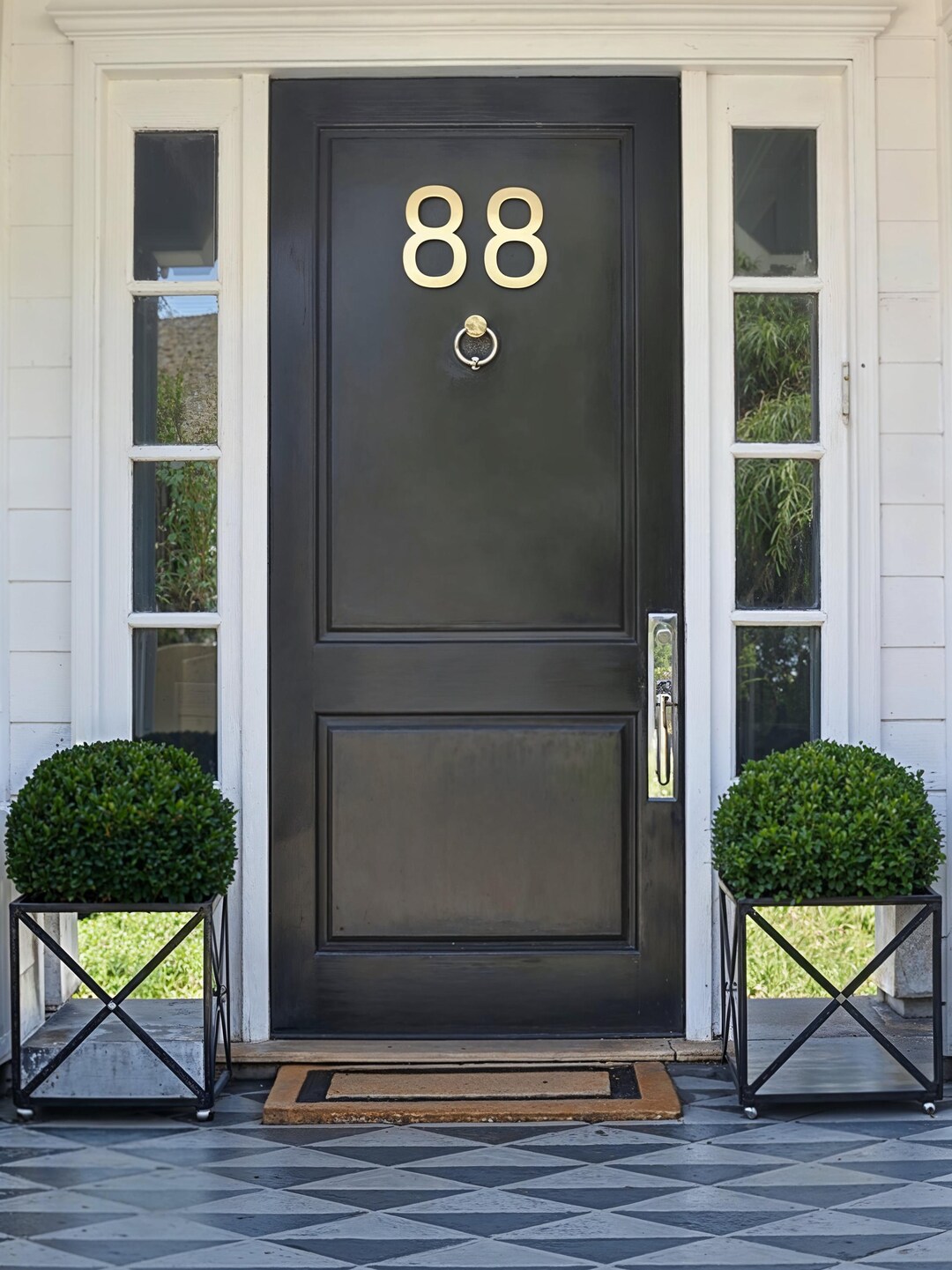 Brass House Number Stickers, Wall Clock Accessory Numbers, Handmade ...