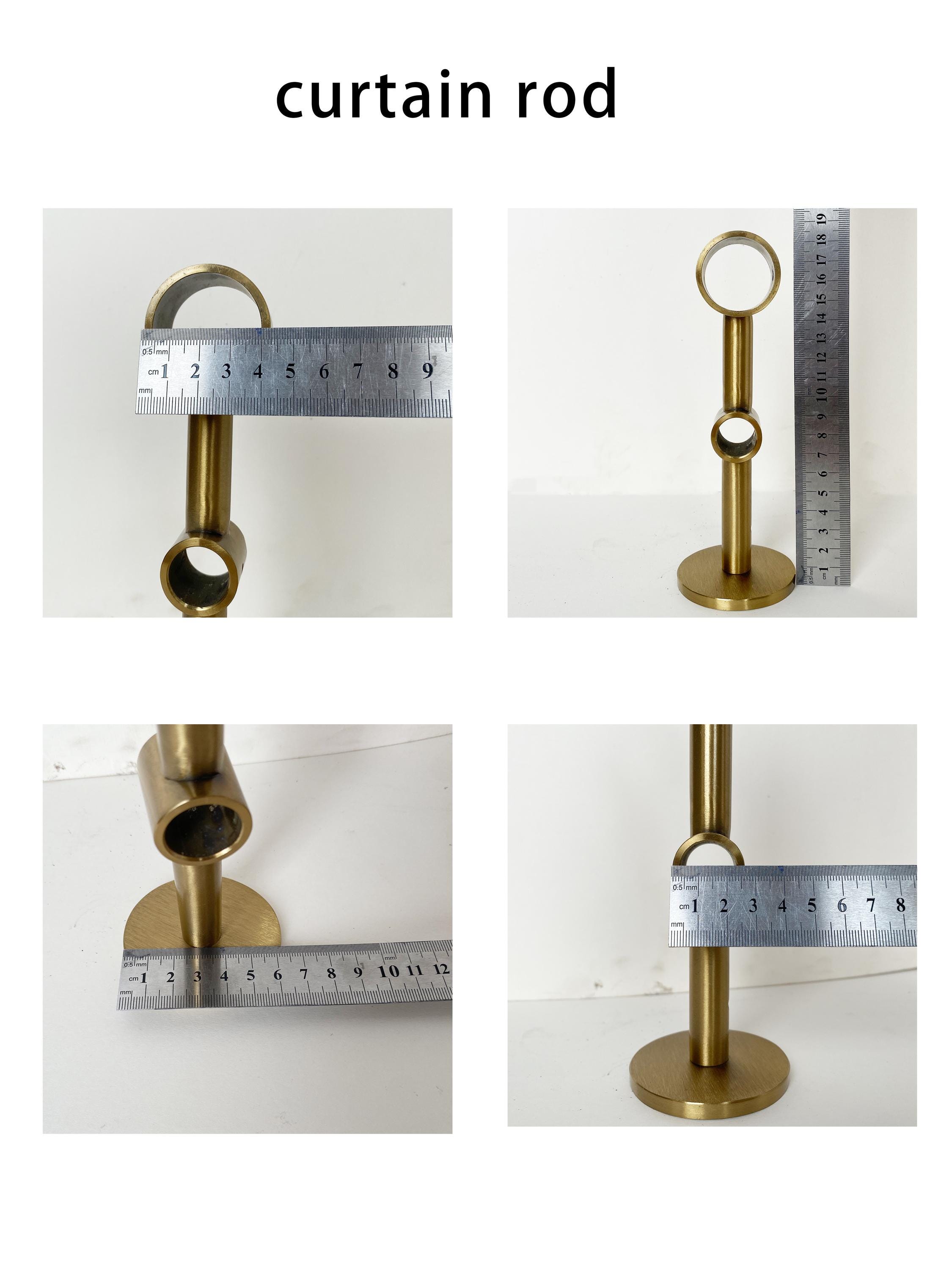 Transparent Plexiglass Double Bracket Curtain Rods, Curtain Rods to ...