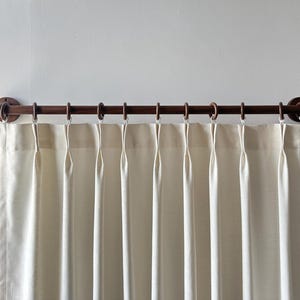 Brown Wooden Curtain Rods,custom Wooden Curtain Rods,round Brackets ...