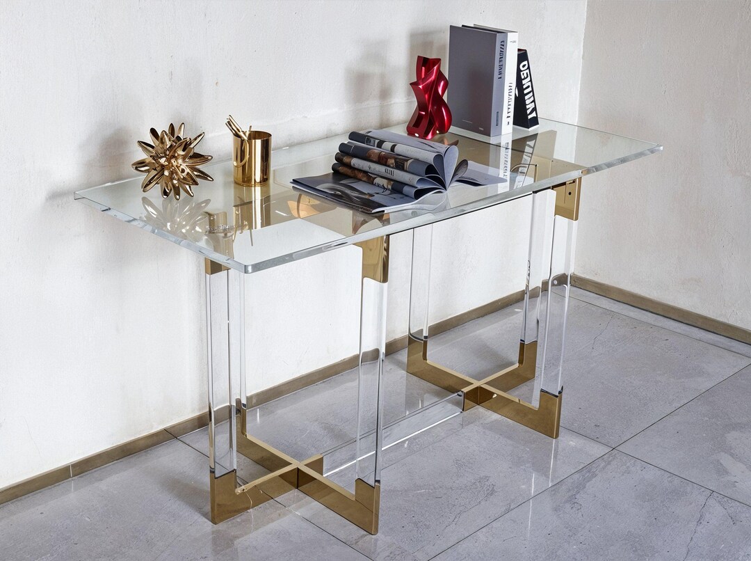 Acrylic Clear Shelf, Metal Floor Standing Decorative Shelf, Bedroom ...