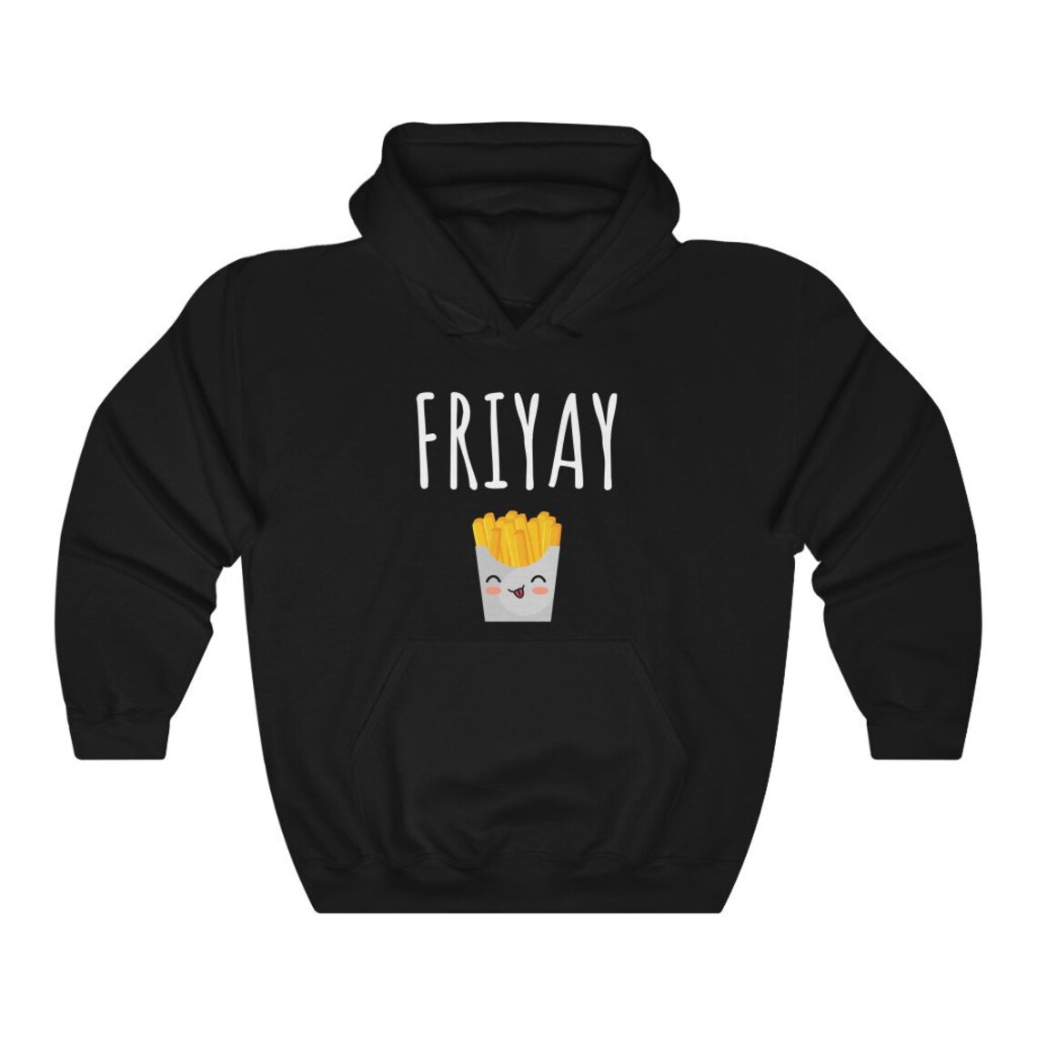 Friyay Hoodie/ Hoodie / French Fries Hoodie / Kawaii Hoodie / Friday ...