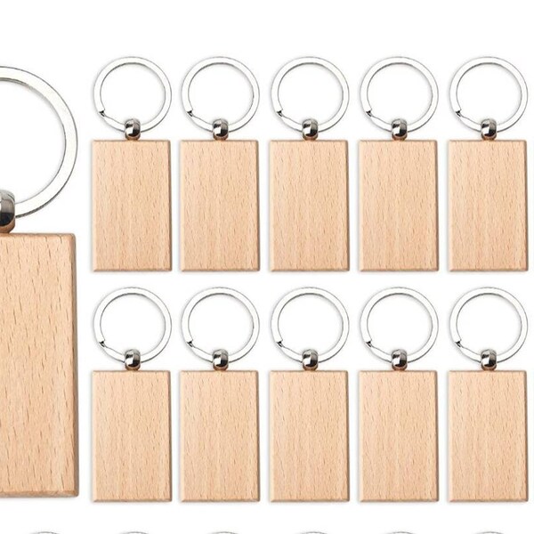 Wooden Key Ring - Etsy