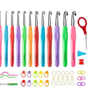 73 Pack Crochet Hooks Set With Case - Etsy