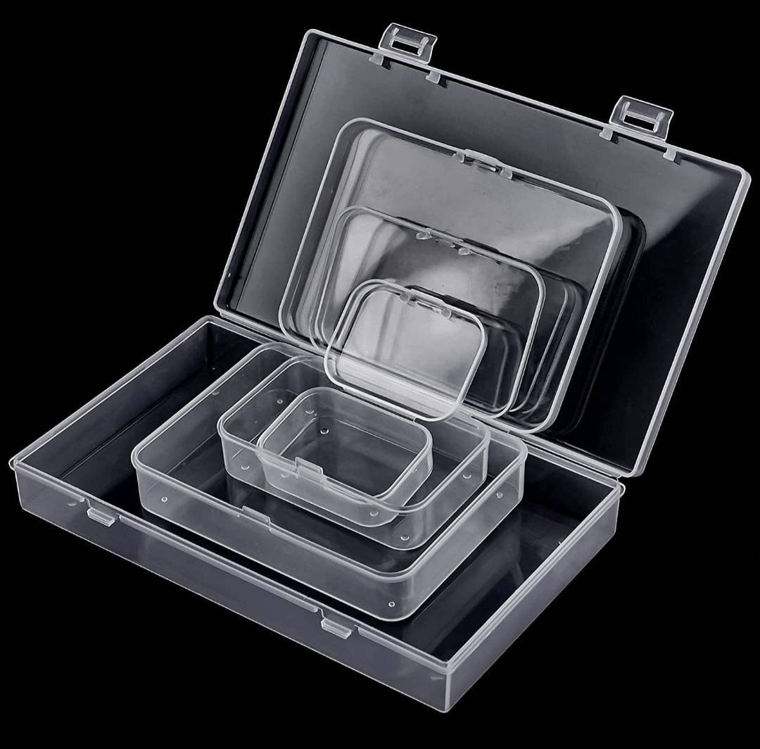 24 Pack Mixed Sizes Rectangular Mini Plastic Containers - Etsy