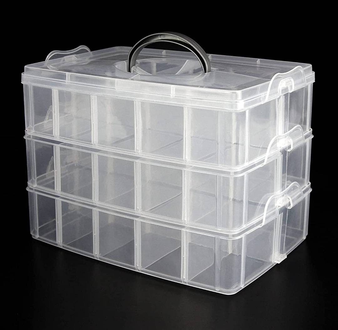 Clear Plastic Beads Storage Container and Organizer 3 Color - Etsy
