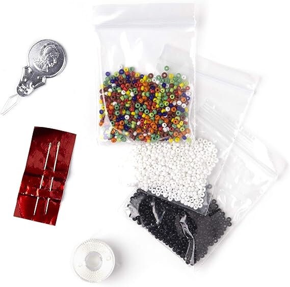 The Beading Loom, Bead Loom Kit With Needle, Thread and More, Black - Etsy