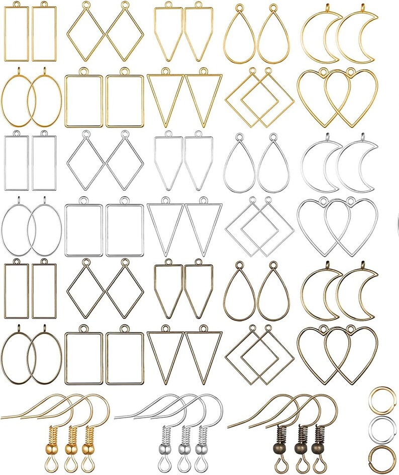 Open Bezels for Resin Jewelry Making Kit - Etsy