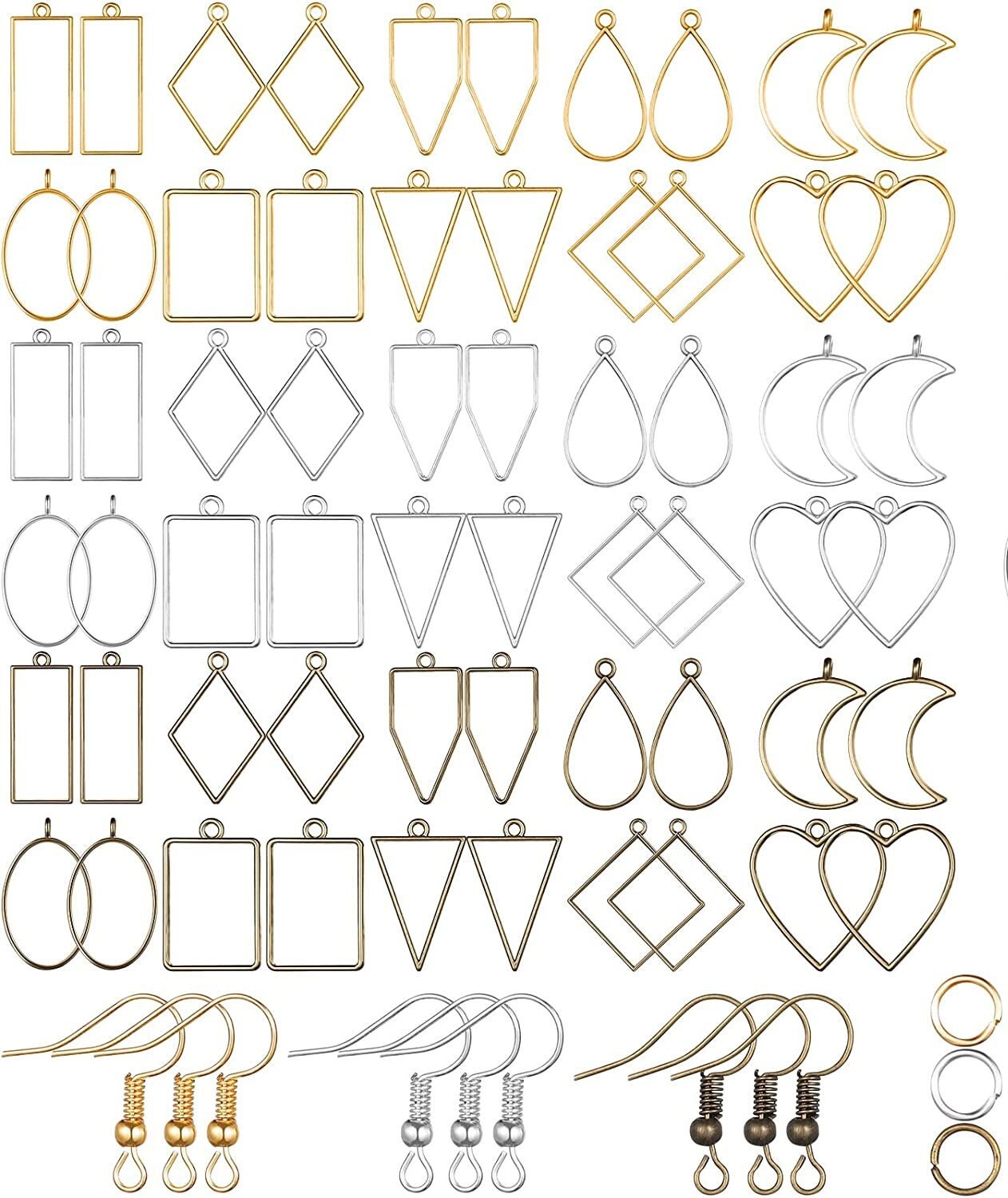 Open Bezels for Resin Jewelry Making Kit - Etsy