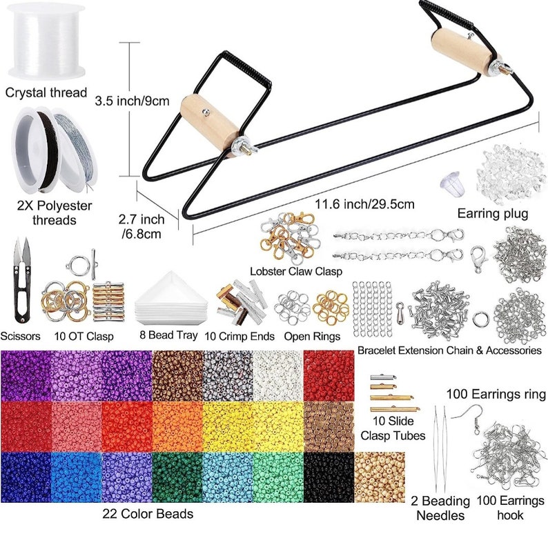 The Bead Loom Kit Beading Supplies ,seed Beads ,loom Kit for Bracelets ...