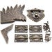 Mini Bronze Antique Padlock Hasp Latch Box Corner Protectors Retro ...