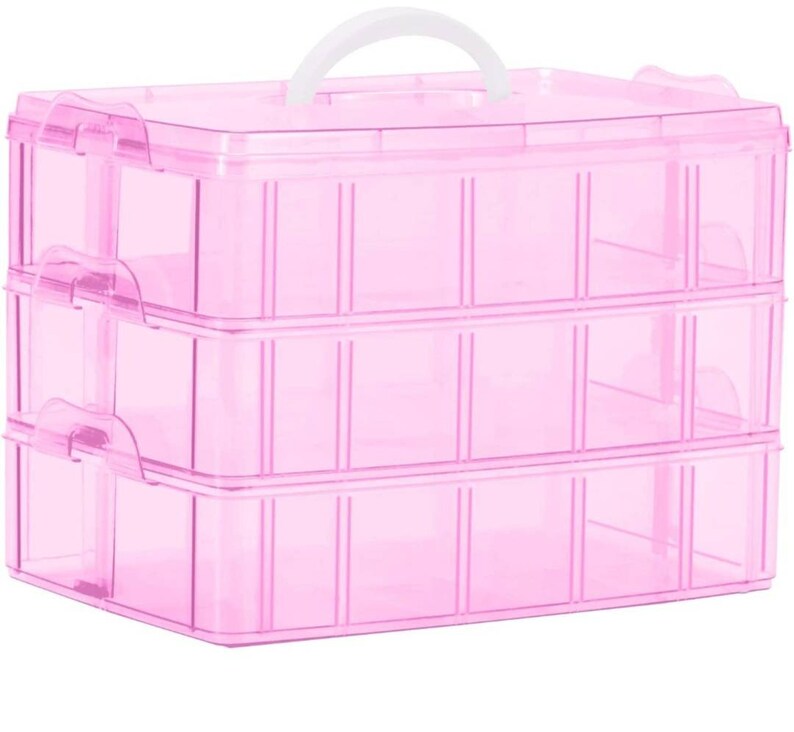 Clear Plastic Beads Storage Container and Organizer 3 Color - Etsy