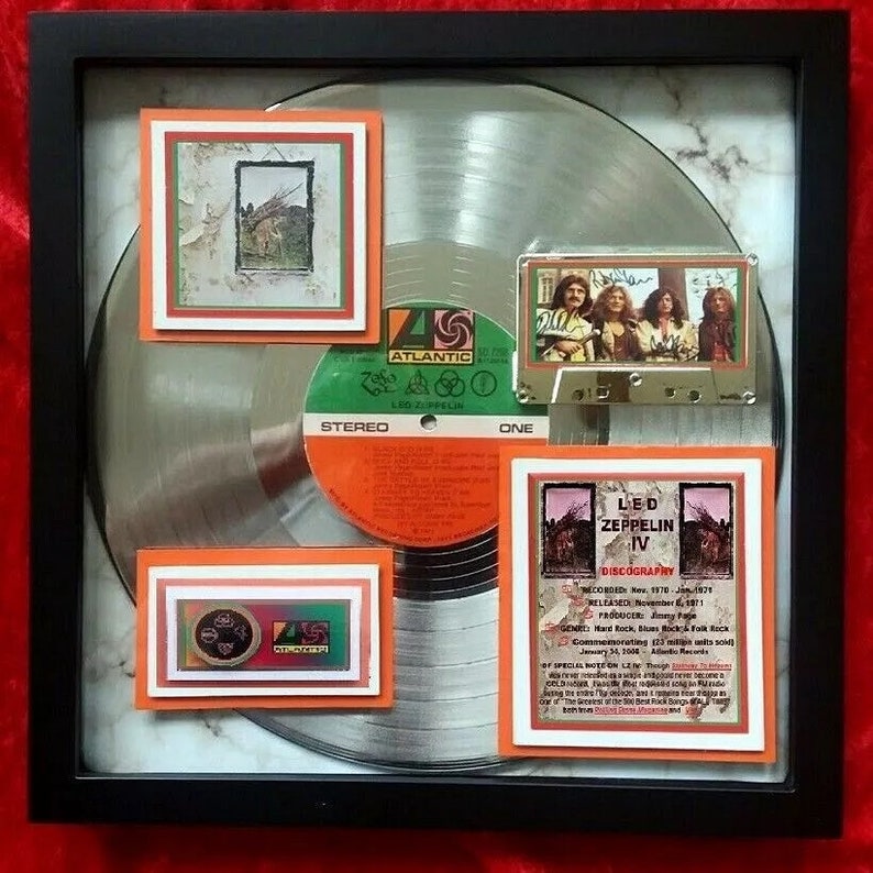 LED ZEPPELIN IV (stairway to Heaven) Plat Award + Concert Photo - Etsy