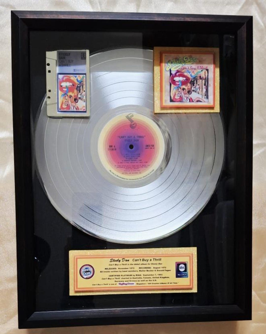 Steely Dan "can't Buy a Thrill" AWARD (multi Platinum) - Etsy