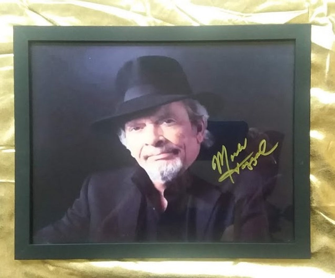 Merle Haggard (in Black Hat) HAND-SIGNED / Very Rare W/coa - Etsy